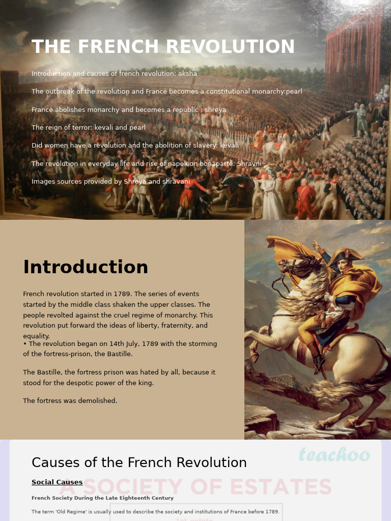 The French Revolution | PDF | French Revolution | Slavery