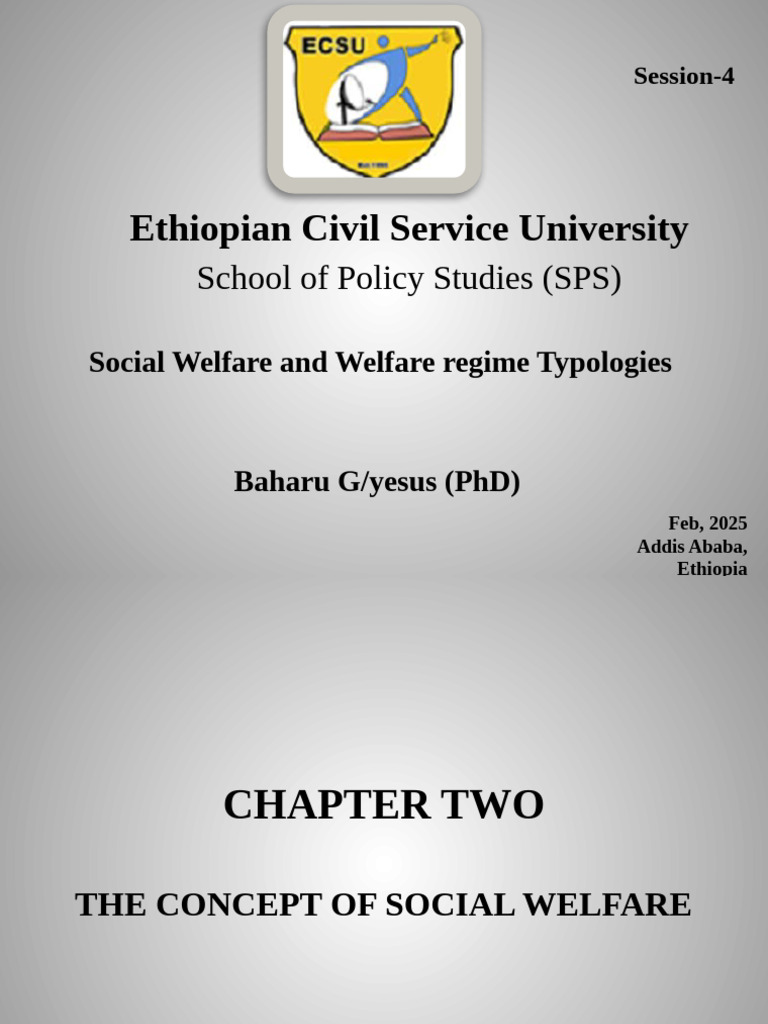 Session 4-5 Chap 2 Social Welfare | PDF | Welfare State | Taxes