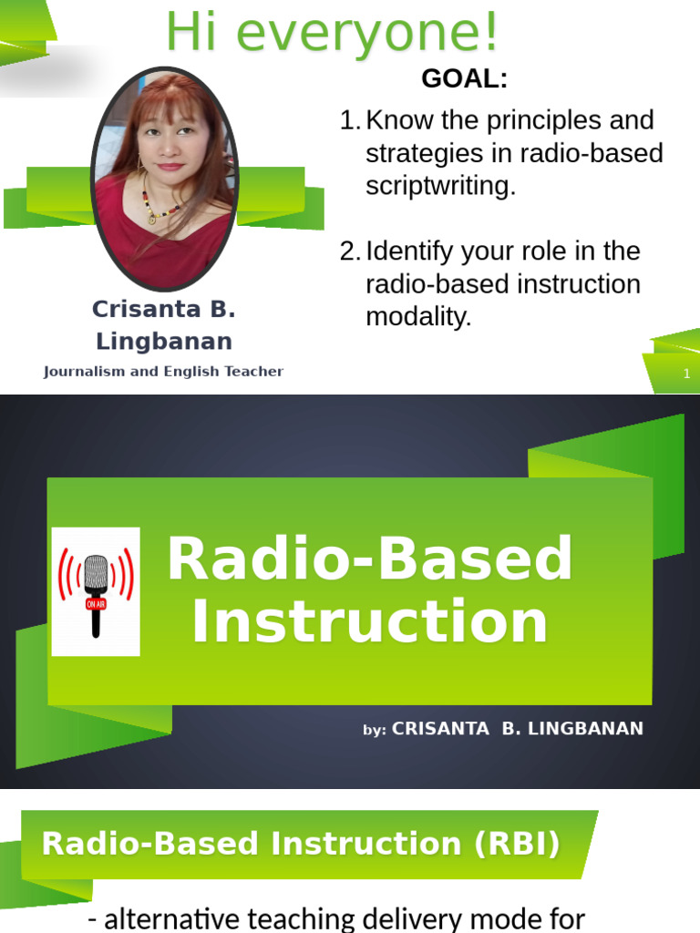 Principles in Radio Scriptwriting | PDF | Narration | Human Communication