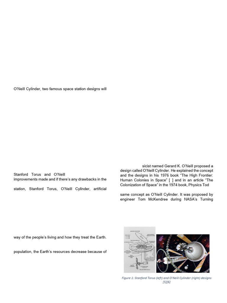 Orbital Space Station Prototype Design | PDF | Rotation | Atmosphere Of ...