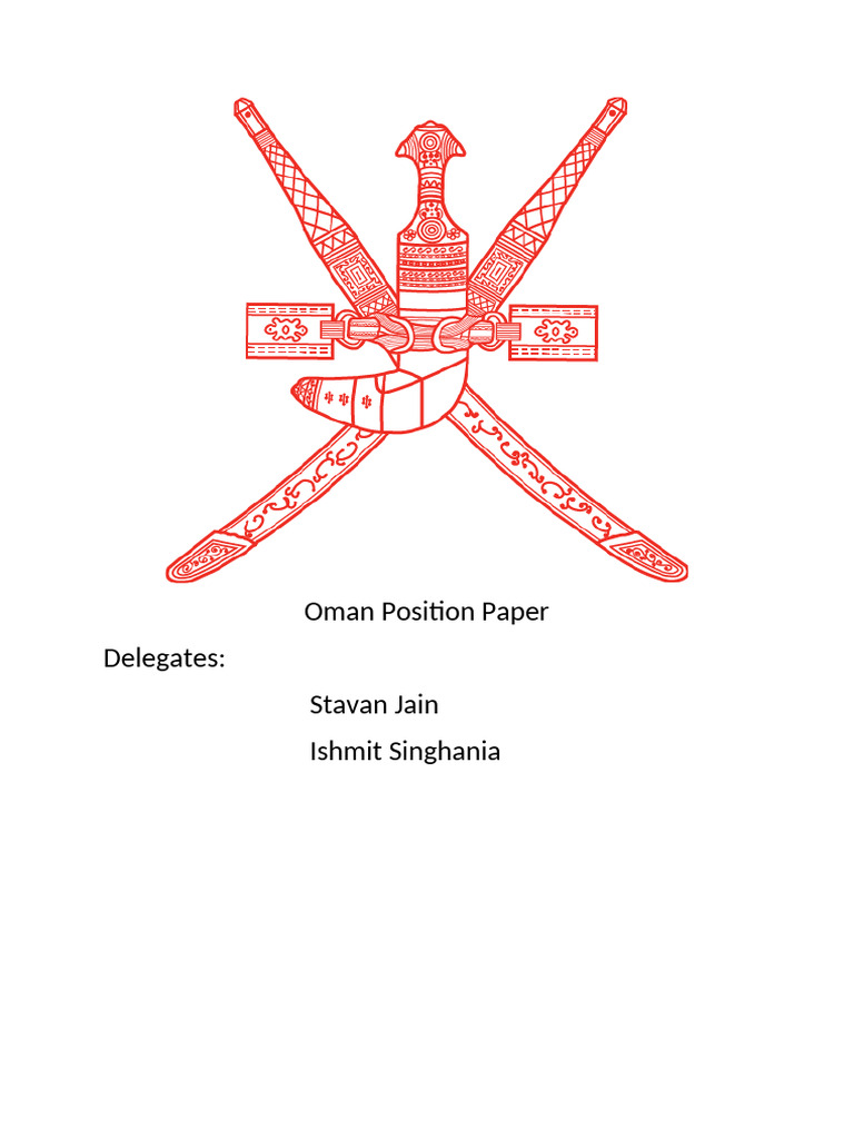 Position Paper-Lmb-Unsc-Oman-Stavan Jain && Ishmit Singhania | PDF | Arab Spring
