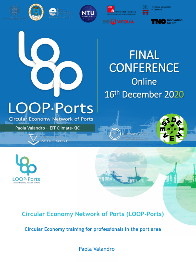 9 LOOP Ports Circular Economy Training For Professionals in The Port ...