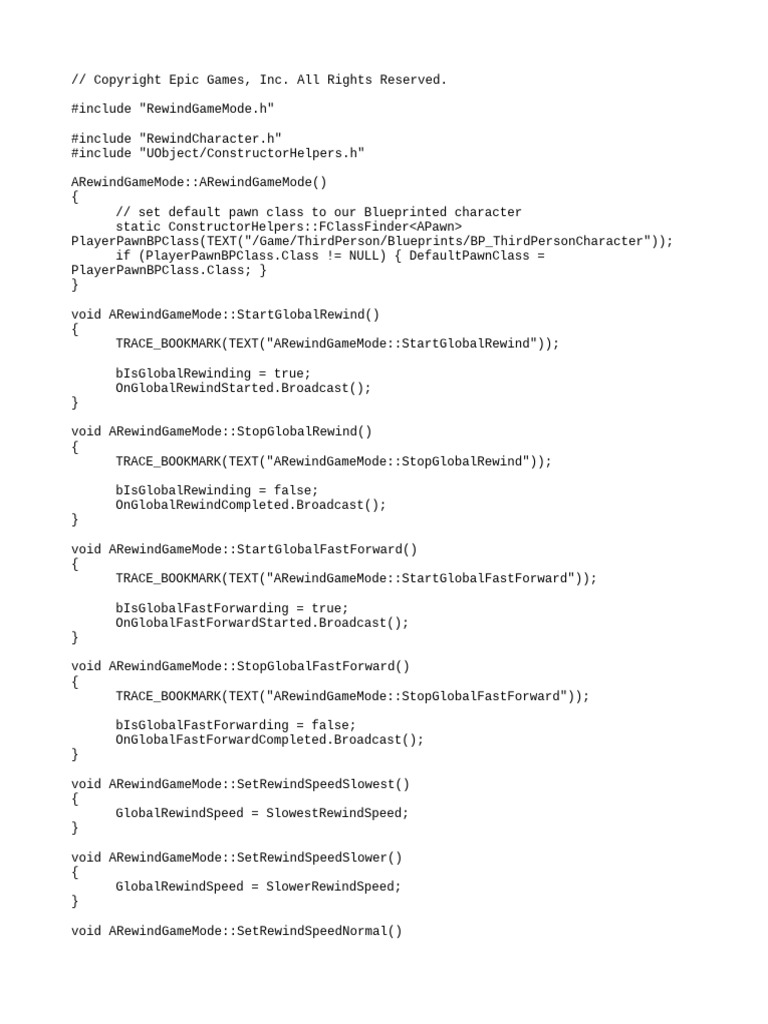 Rewind Game Mode | PDF | Computer Programming | Software Engineering