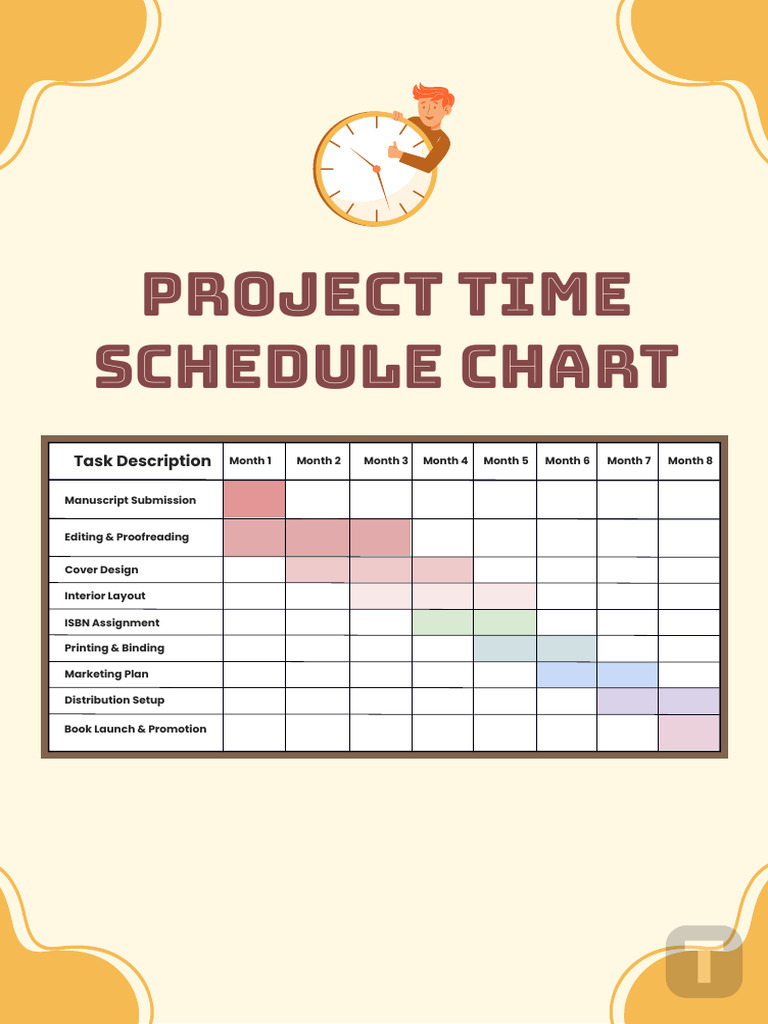 Project Time Schedule Chart Template | PDF