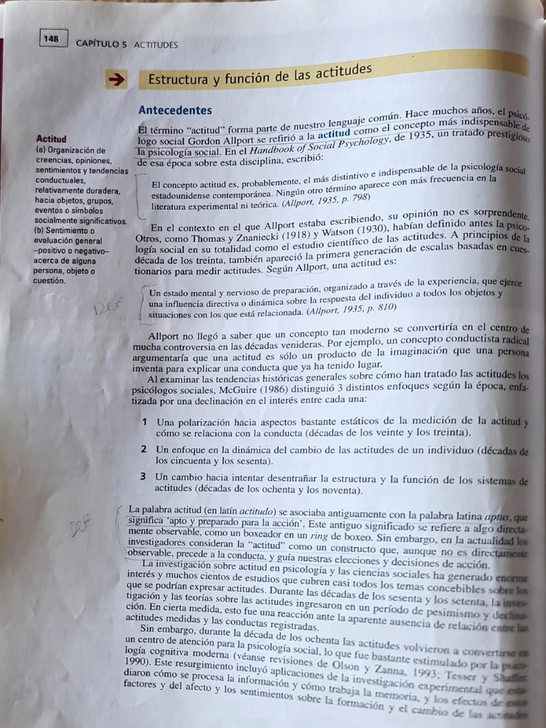 Actitudes (Hogg y Vaughan, 2008) | PDF