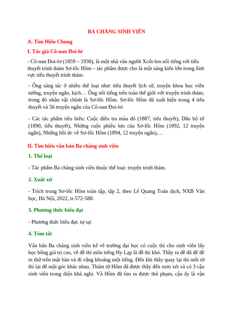 Ba Chàng Sinh Viên | PDF