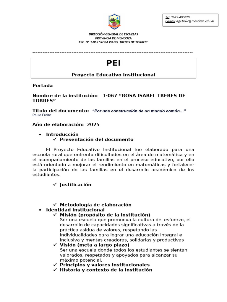 2025 PIA Plan Institucional Anual (1) | PDF | Enseñando | Aprendizaje
