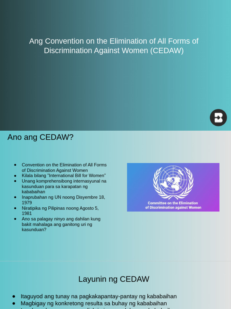 CEDAW 10th Grade | PDF