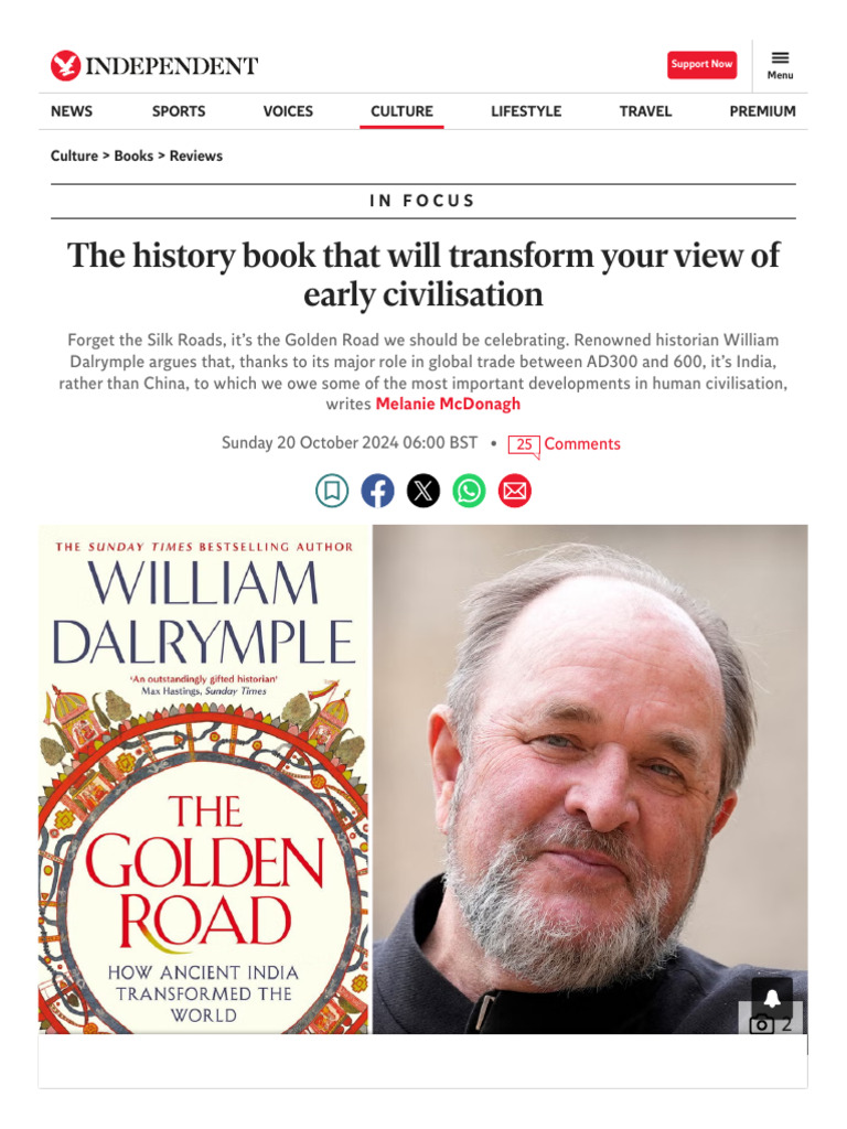 The Golden Road by William Dalrymple, Review - History Book Will Make You Look at The World in ...