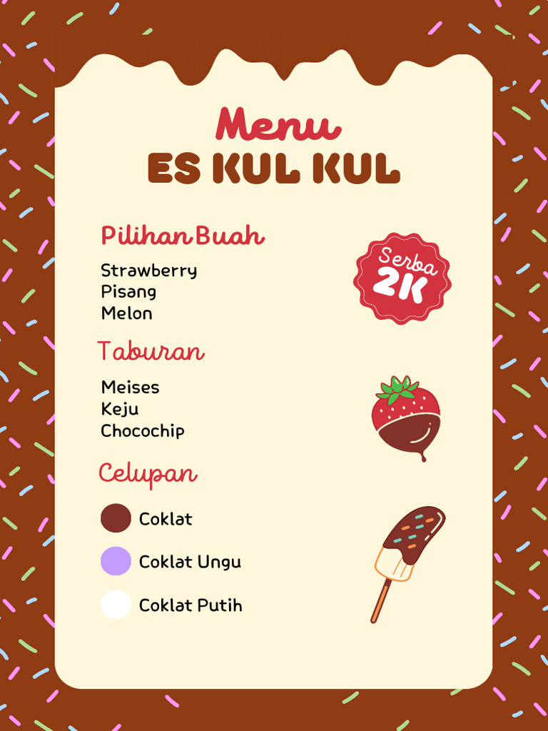 Contoh menu es kul kul | PDF