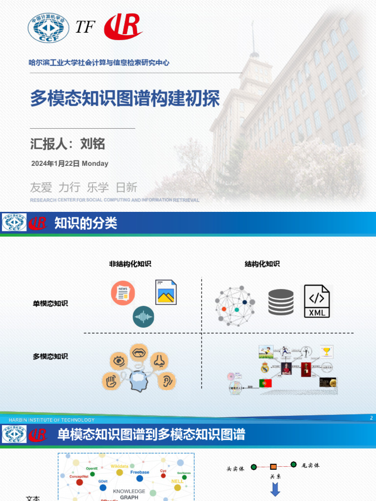 多模态知识图谱构建初探 | PDF