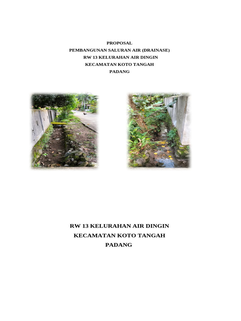 Proposal Drainase H13 | PDF