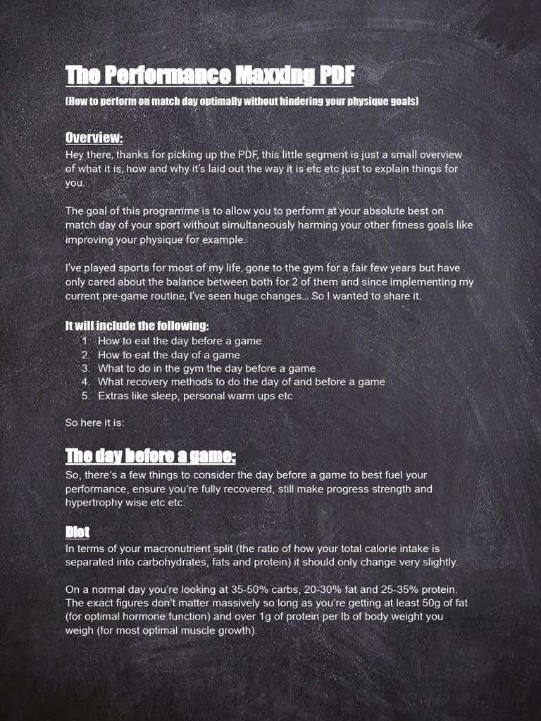 The Performance Maxxing PDF | PDF | Physical Fitness | Muscle Hypertrophy