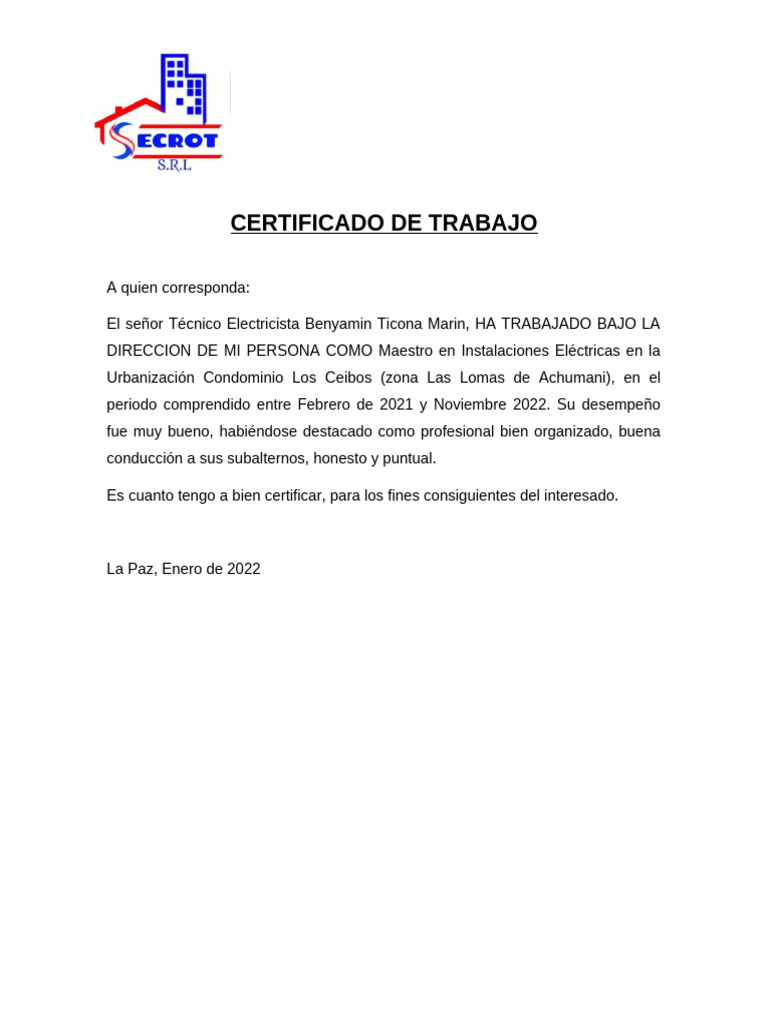Ticona Documento | PDF