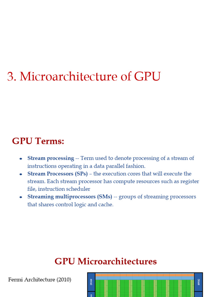 CUDA2 - Microarchitecture of GPU | PDF