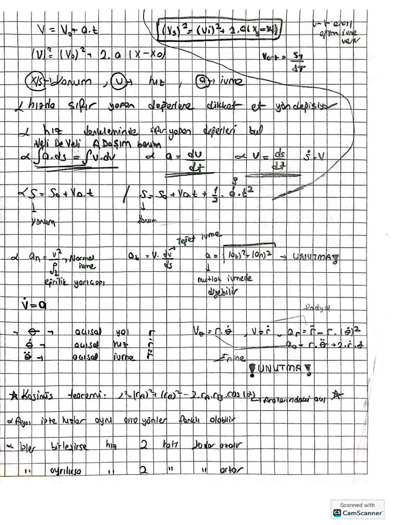 Dinamik Notlar | PDF