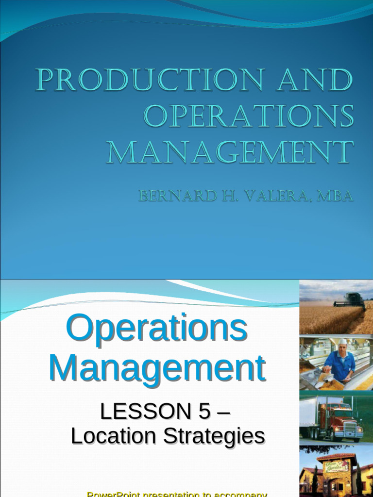 Location Strategies in Operations Management | PDF | Labour Economics ...