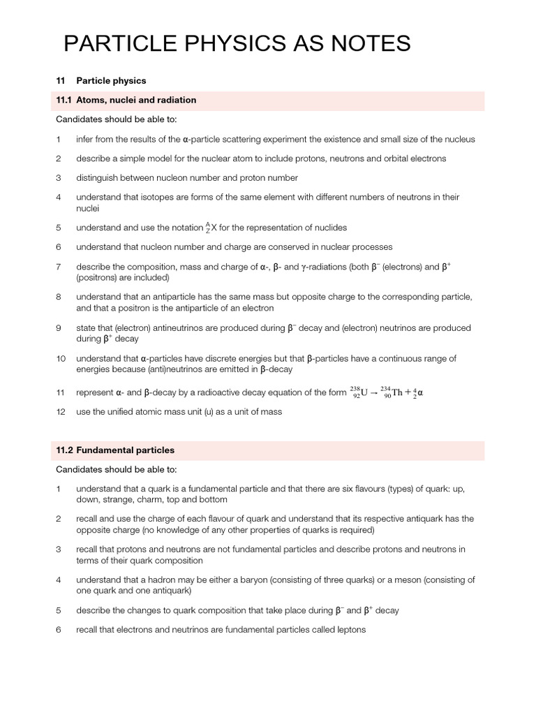 Physics Exam Study Guide | PDF | Quark | Particle Physics