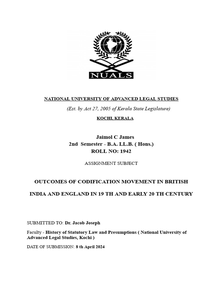 HSP Research Paper - Jaimol C James 1942 | PDF | Equity (Law ...