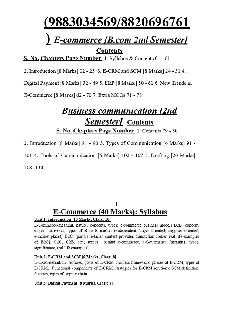 2nd Sem ECBC (Bhalotia) | PDF | E Commerce | Electronic Data Interchange