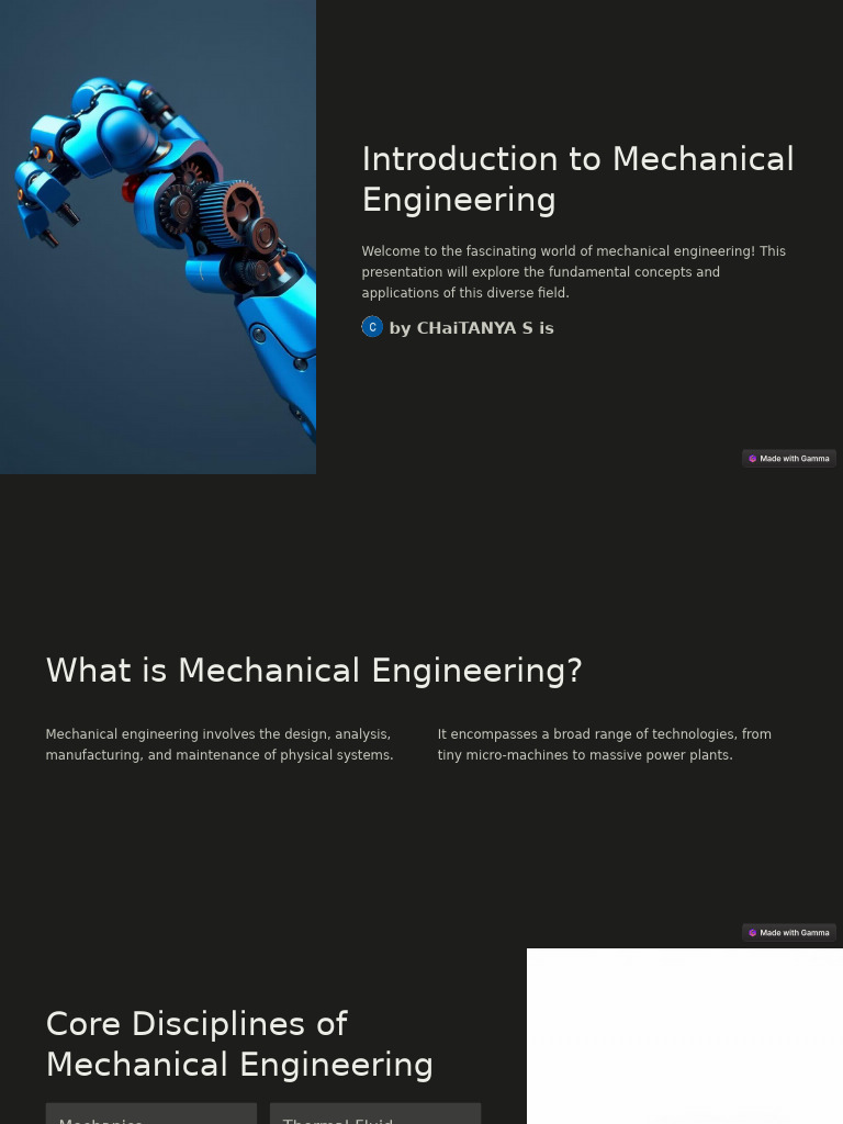 Introduction To Mechanical Engineering | PDF | Mechanical Engineering ...
