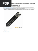 [GUIDE] Arduino capteur d'humidité du sol FC-28 + code, câblage | PDF | Arduino | Capteur