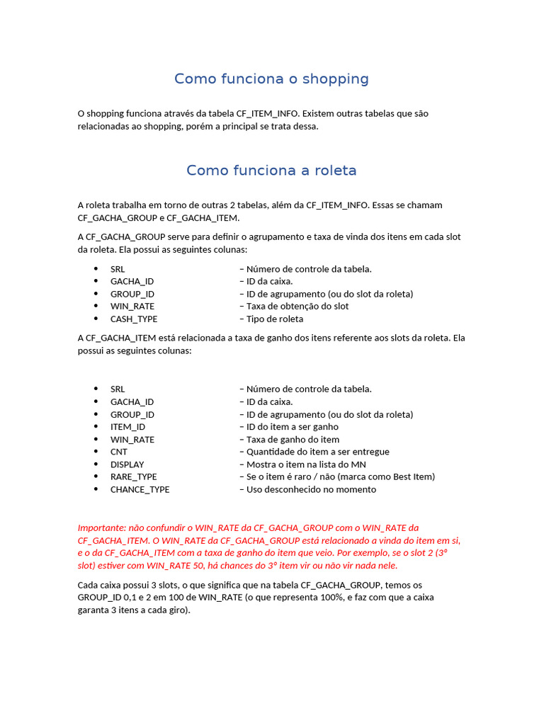 Adicionando e Editando Caixas | PDF | Roleta