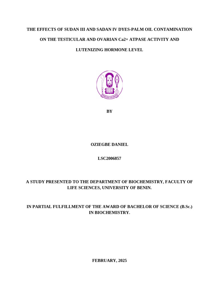 Ozeigbe - Chapters - Done (1) - (2) (1) - 22222 (1) Done | PDF | Luteinizing Hormone | Lipid