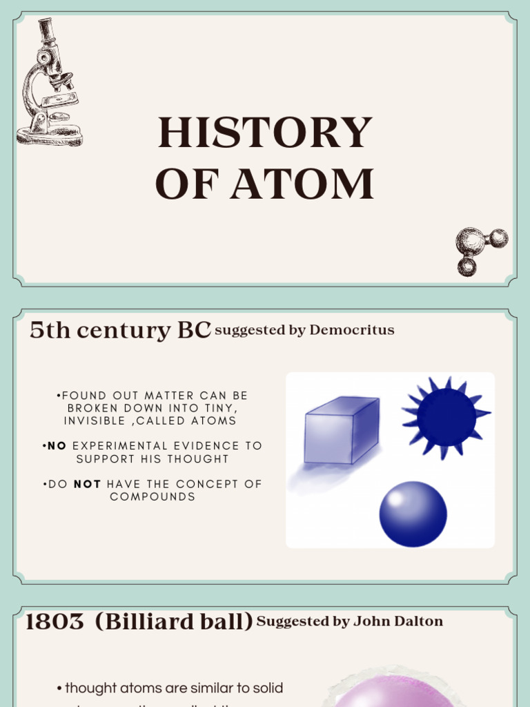 History of Atom | PDF