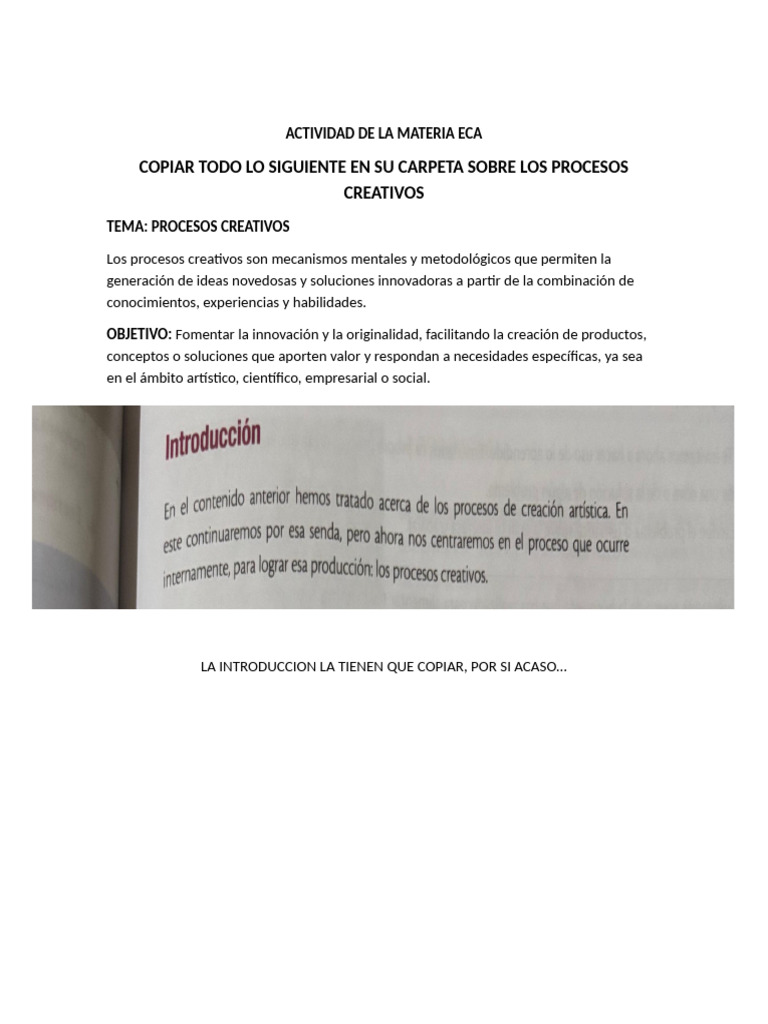 Actividad de La Materia Eca | PDF