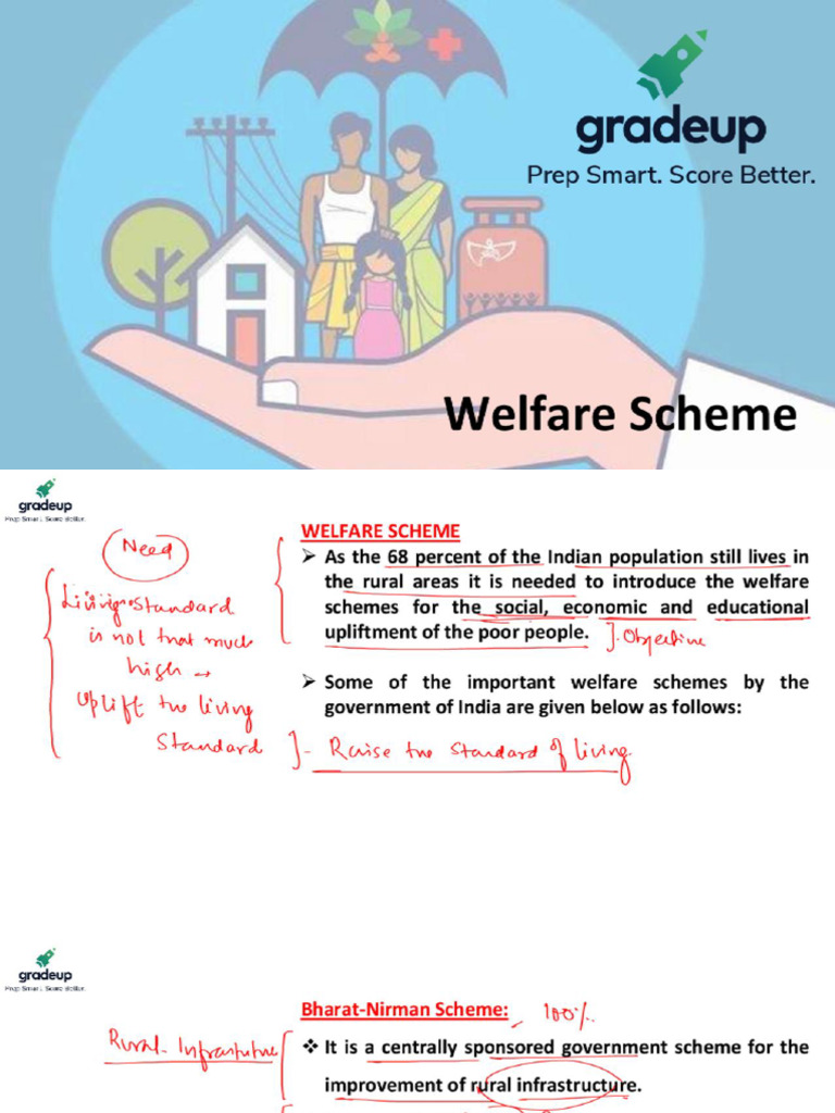 Live Class Welfare Schemes | PDF