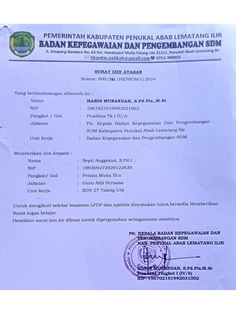 Usulan LPDP Septi | PDF