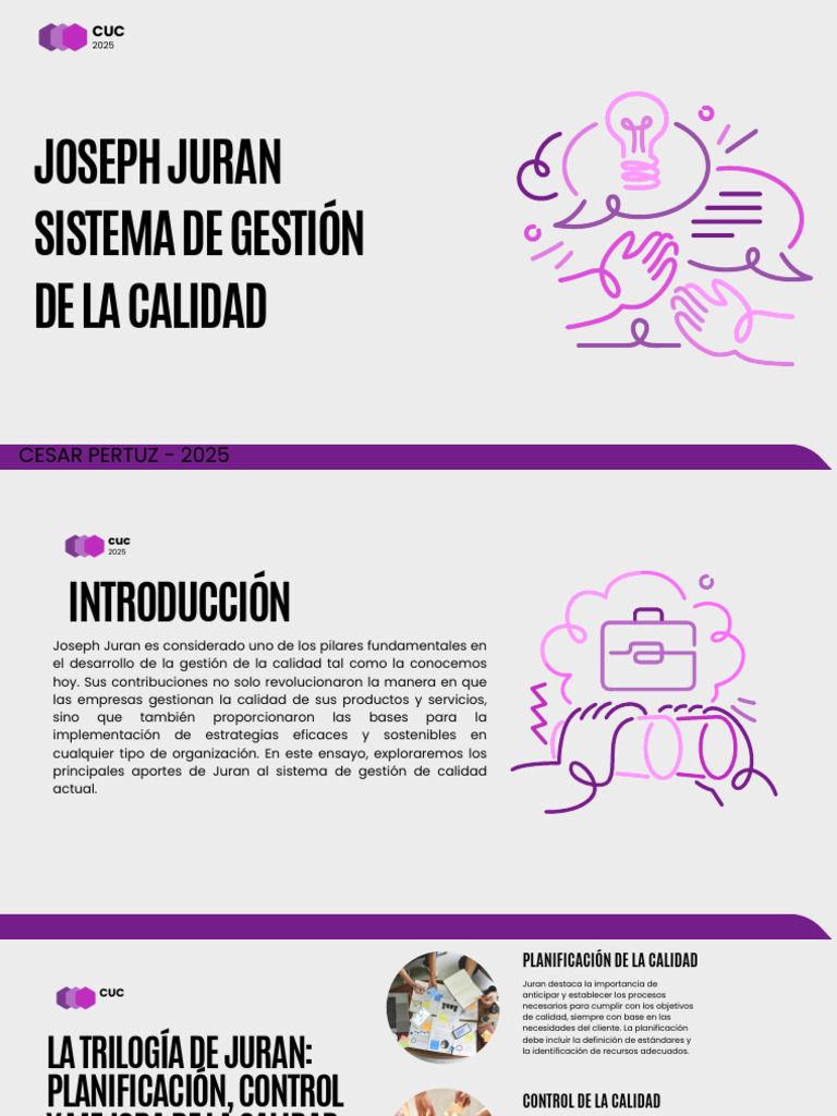 Joseph Juran | PDF | Calidad (comercial) | Gestión de la calidad