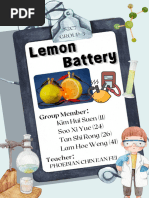 Lemon Battery Explanation | PDF | Electrochemistry | Electrode