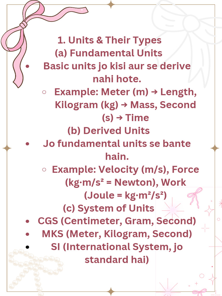 chapter-1 units and measurments class 11 physics CBSE | PDF | Significant Figures | Kilogram