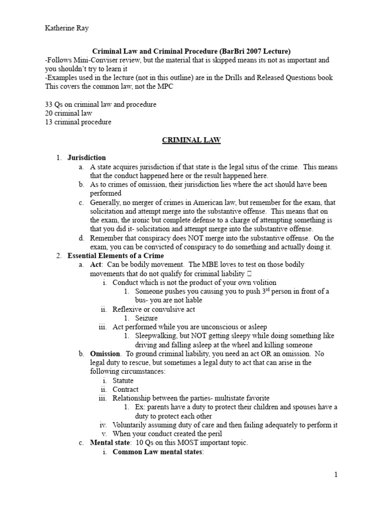 Criminal Law Procedure | PDF | Double Jeopardy | Plea