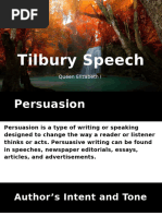 Elizabeth I's 1588 Tilbury Speech | PDF | Elizabeth I Of England