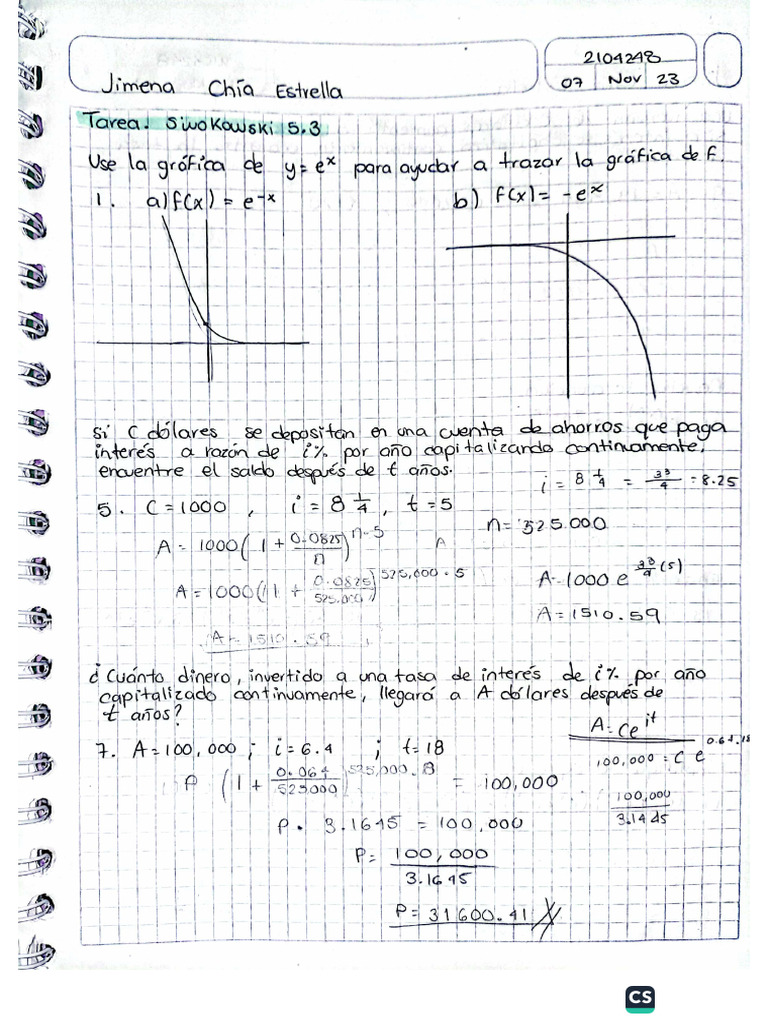 Tarea Swokowski 5.3 - Jimena Chía Estrella | PDF