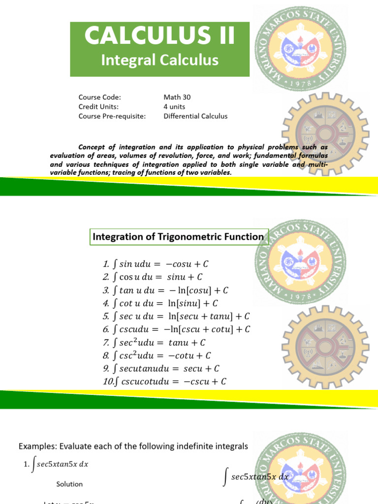 Trigonometric Functions | PDF | Integral | Calculus