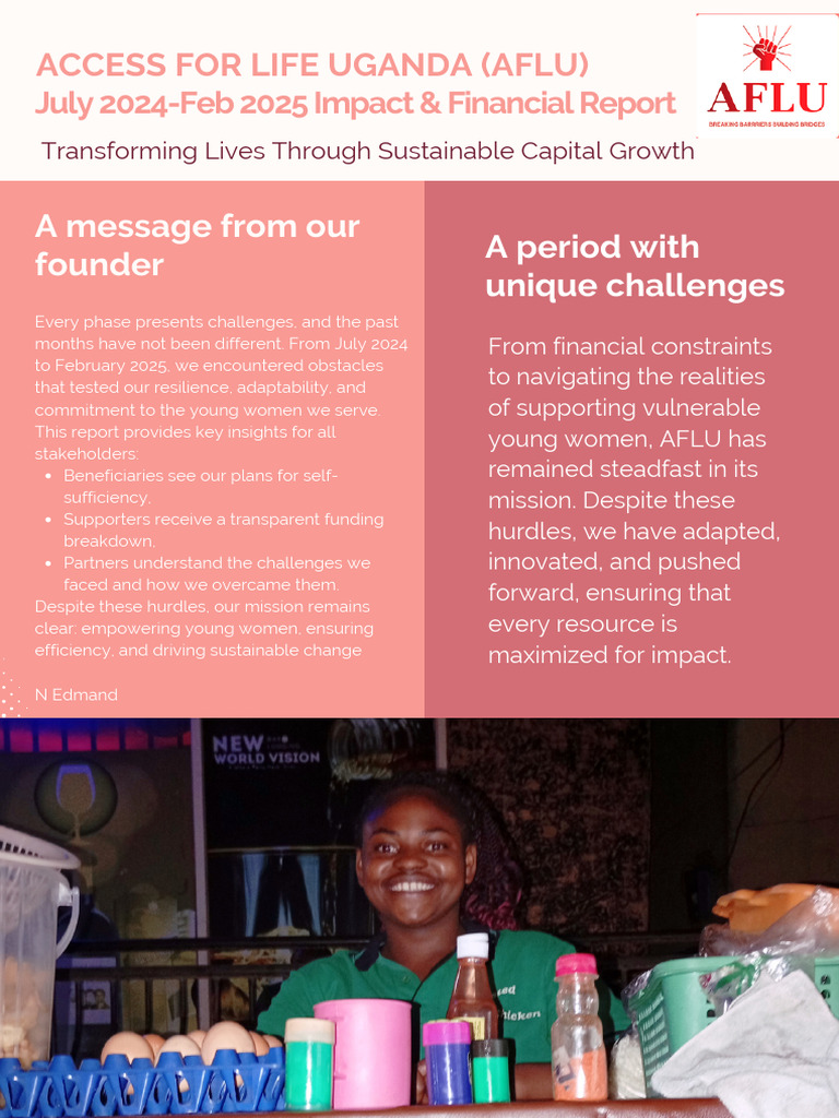 Access For Life Uganda Impact and Financial Report | PDF | Expense ...
