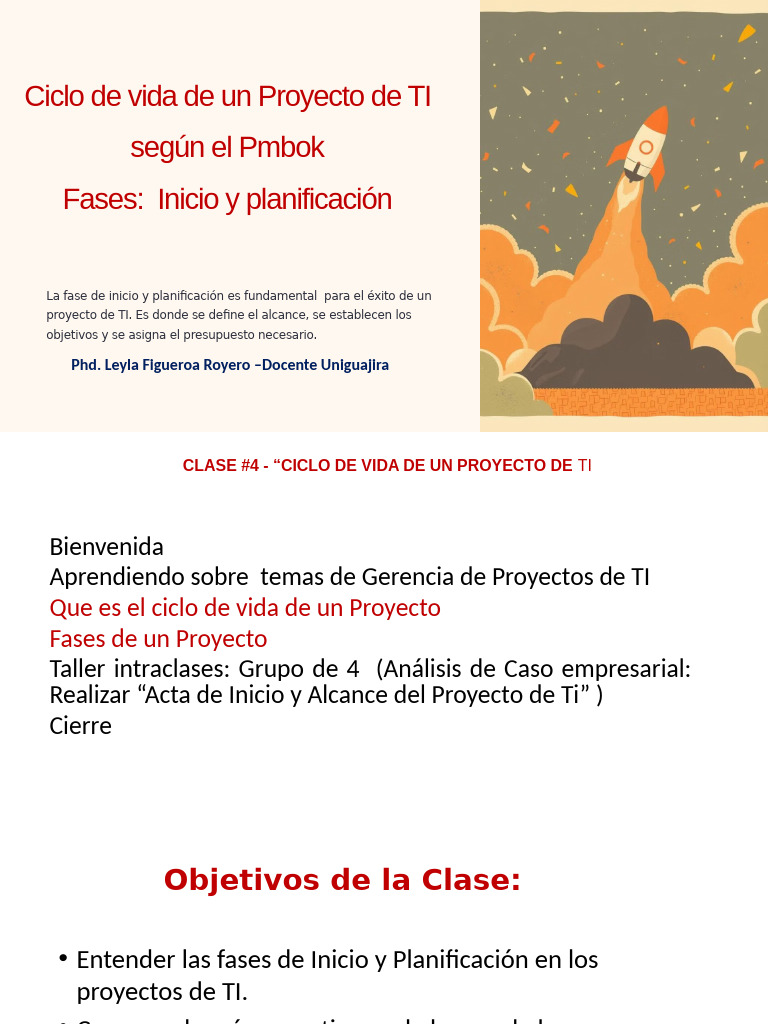 Introduccion A La Fase de Inicio y Planificacion de Proyectos de TI ...