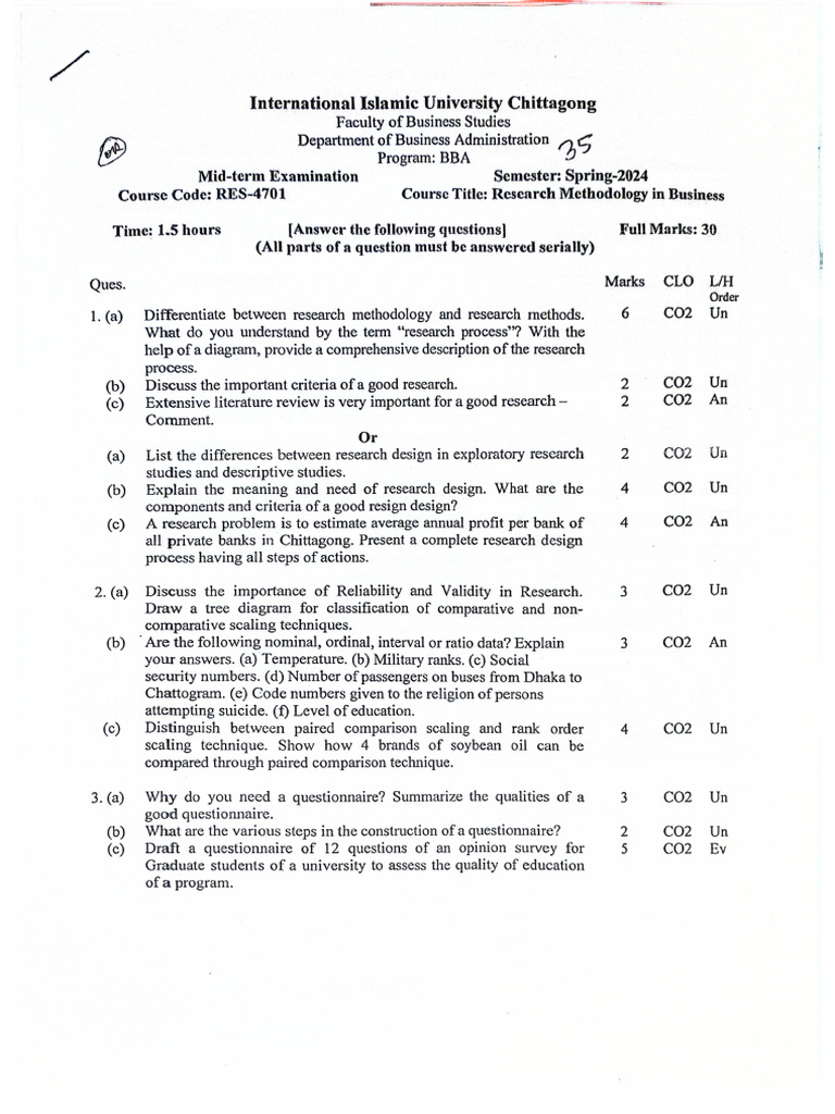 7th Semester Previous Question | PDF