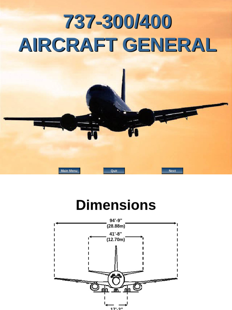 PT. Metro Batavia 737-300/400 Overview | PDF | Aviation