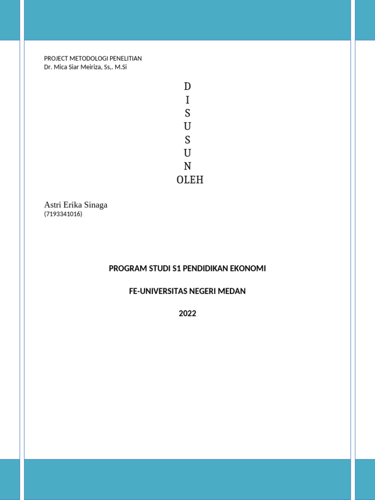 Project Metodologi Penelitian | PDF