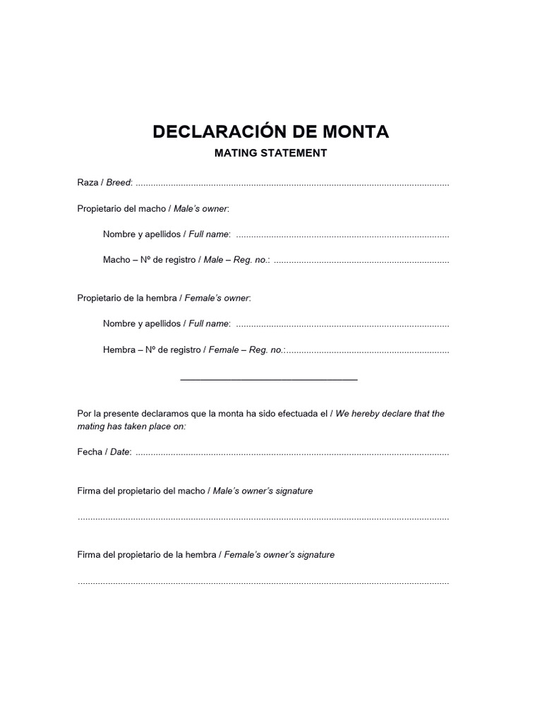 DECLARACION MONTA | PDF