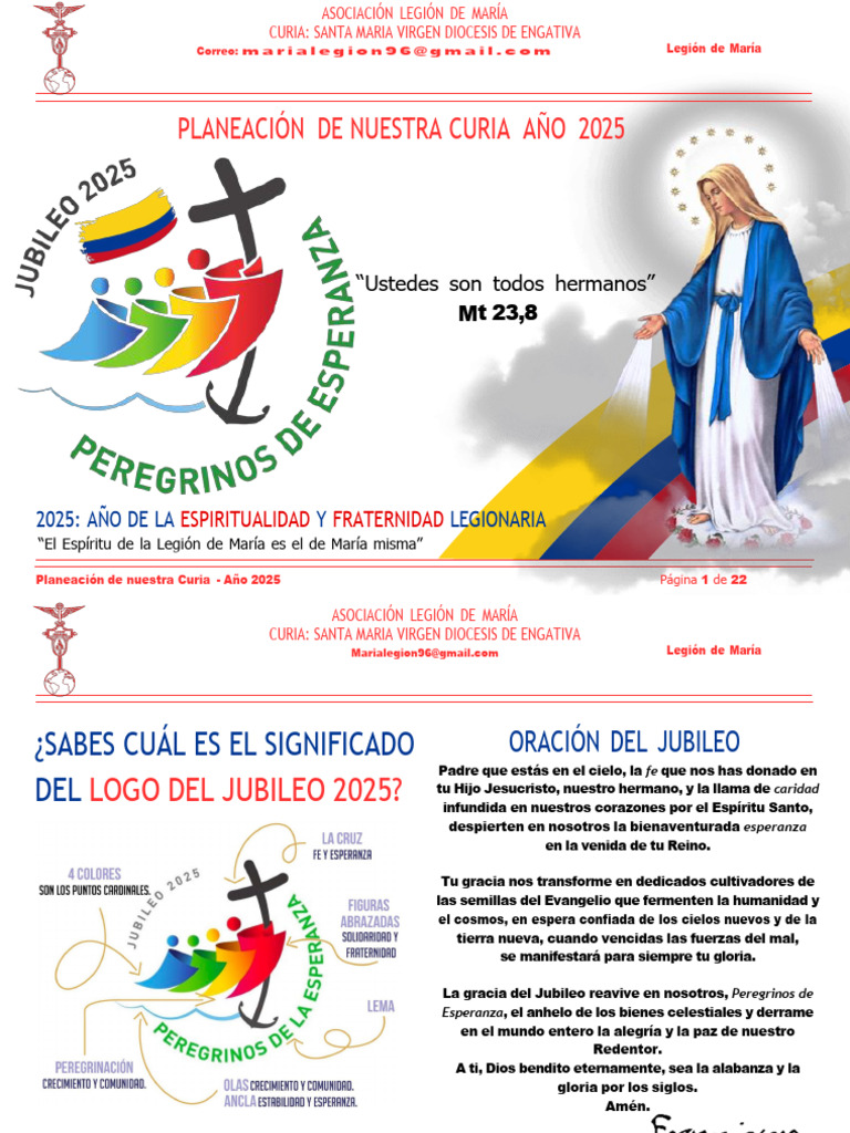 Plan Definitivo de Santa Maria Virgen 2025 | PDF | María, madre de ...