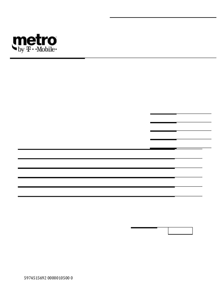 Metro Pcs Bill PDF | PDF | Fee | Telecommunications