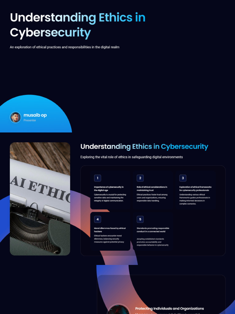 Ethics in Cybersecurity Musaib) | PDF