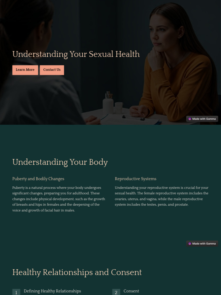 Understanding Your Sexual Health | PDF | Sexually Transmitted Infection ...