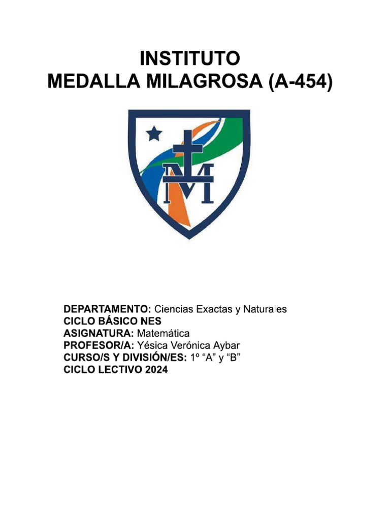 Guía 1º 2024 matematicas | PDF